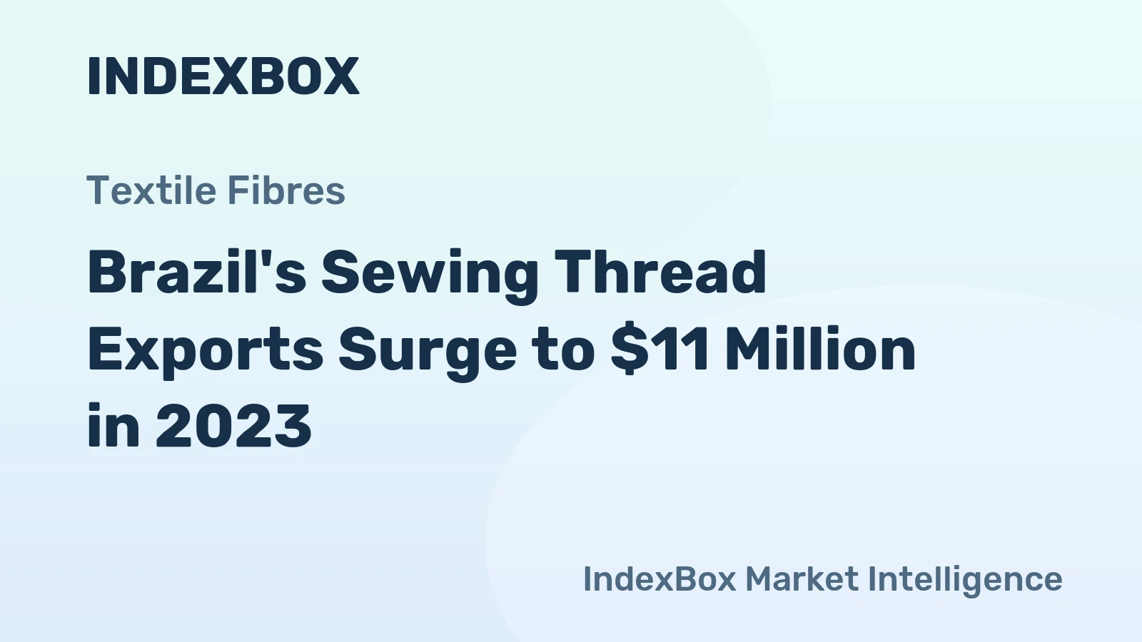 Brazil's Sewing Thread Exports Surge to $11 Million in 2023