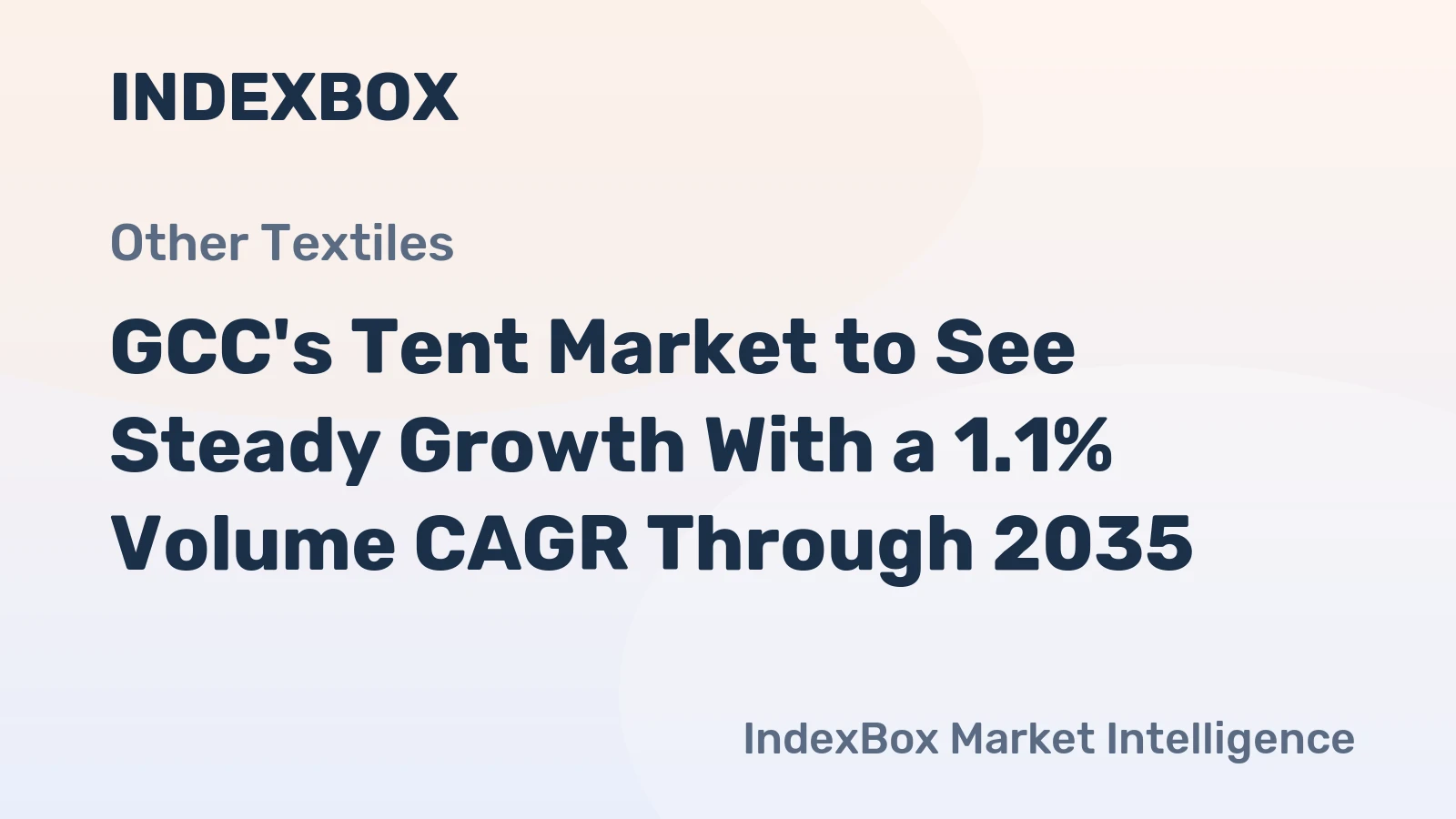 GCC's Tent Market to See Steady Growth With a 1.1% Volume CAGR Through 2035