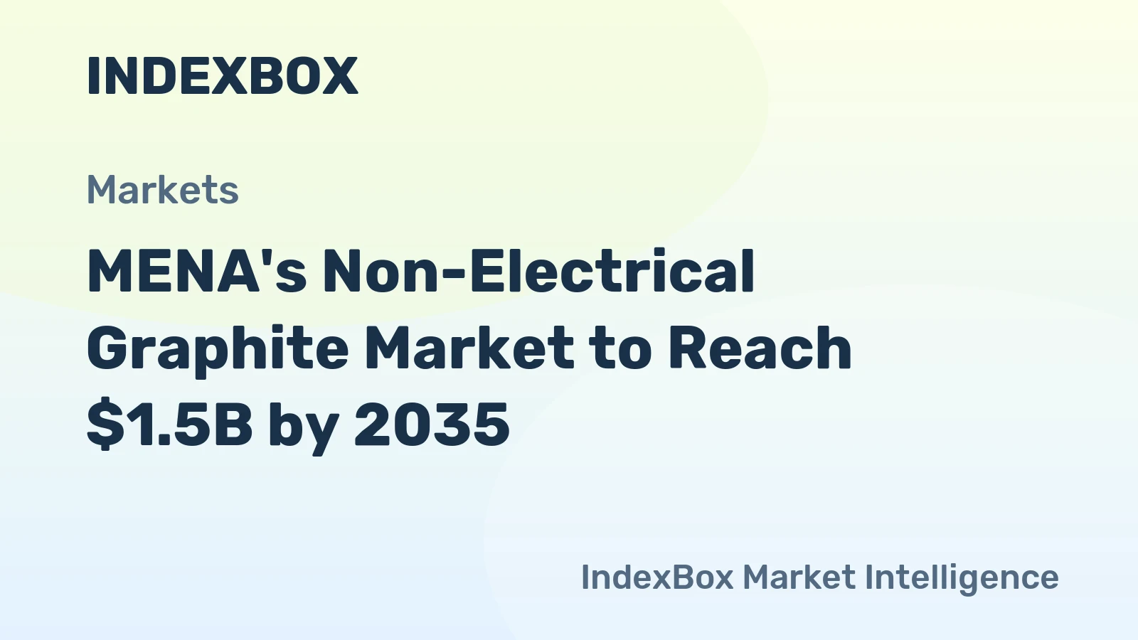MENA's Non-Electrical Graphite Market to Reach $1.5B by 2035