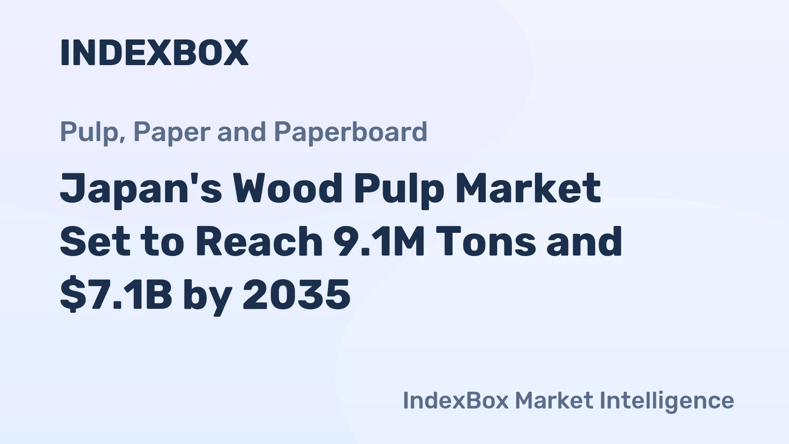 Japan's Wood Pulp Market Set to Reach 9.1M Tons and $7.1B by 2035