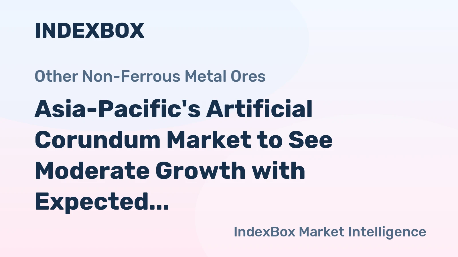 Asia-Pacific's Artificial Corundum Market to See Moderate Growth with Expected CAGR of +0.5% from 2024 to 2035