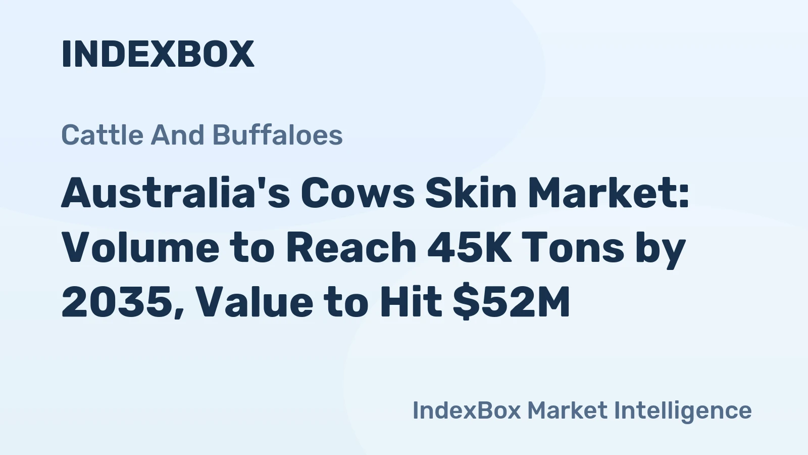 Australia's Cows Skin Market: Volume to Reach 45K Tons by 2035, Value to Hit $52M