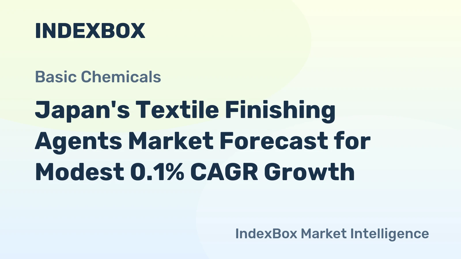 Japan's Textile Finishing Agents Market Forecast for Modest 0.1% CAGR Growth