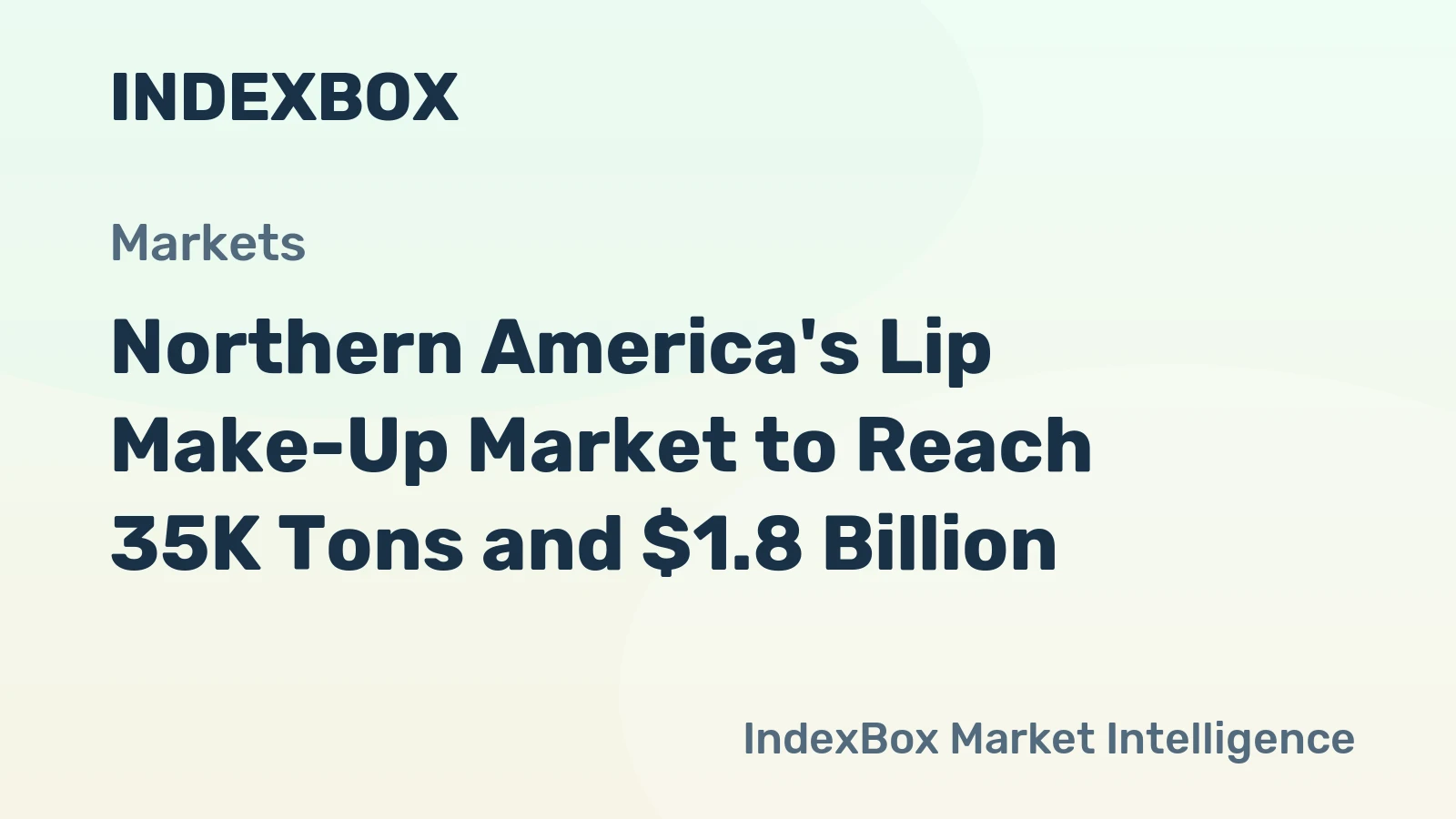 Northern America's Lip Make-Up Market to Reach 35K Tons and $1.8 Billion