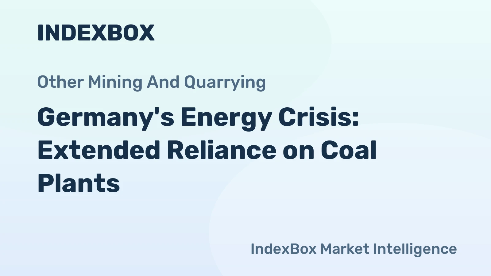 Germany's Energy Crisis: Extended Reliance on Coal Plants