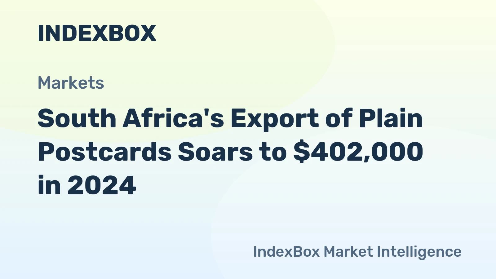South Africa's Export of Plain Postcards Soars to $402,000 in 2024