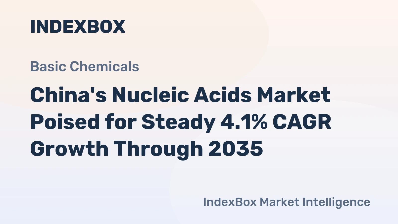China's Nucleic Acids Market Poised for Steady 4.1% CAGR Growth Through 2035