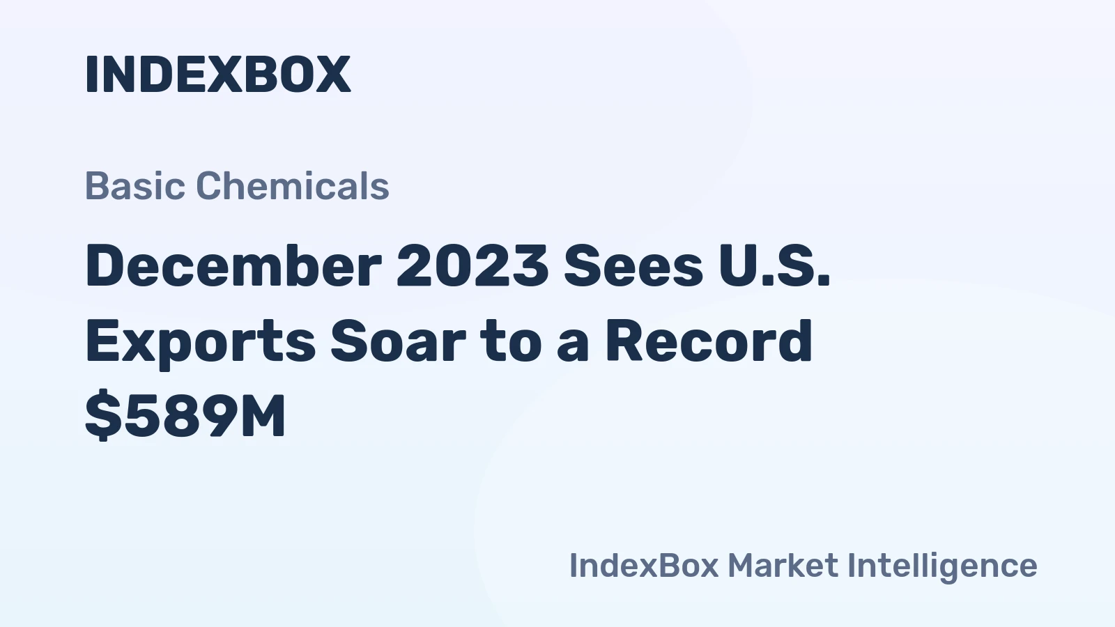 December 2023 Sees U.S. Exports Soar to a Record $589M