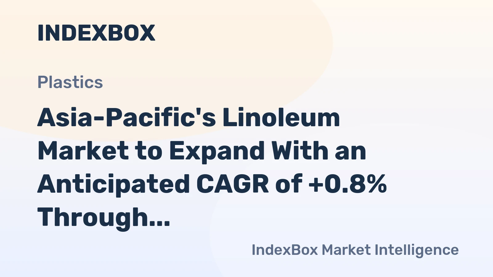 Asia-Pacific's Linoleum Market to Expand With an Anticipated CAGR of +0.8% Through 2035