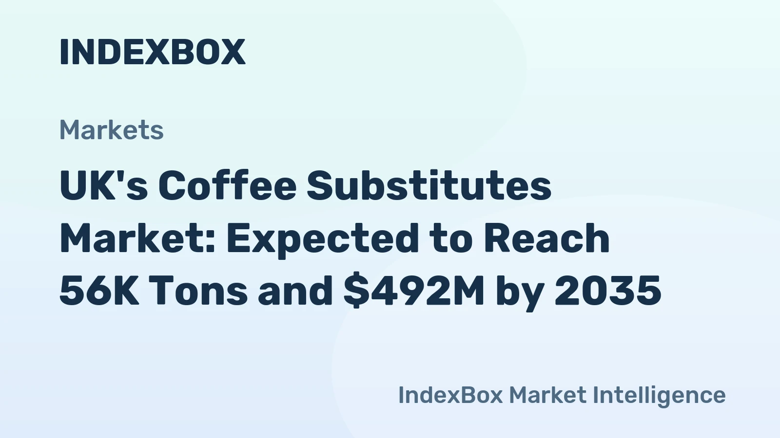 UK's Coffee Substitutes Market: Expected to Reach 56K Tons and $492M by 2035