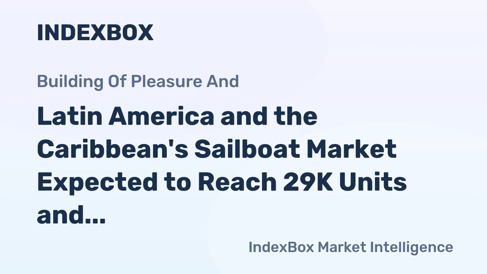 Latin America and the Caribbean's Sailboat Market Expected to Reach 29K Units and $1.9B by 2035