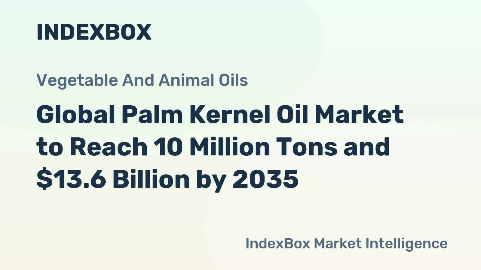 Global Palm Kernel Oil Market to Reach 10 Million Tons and $13.6 Billion by 2035