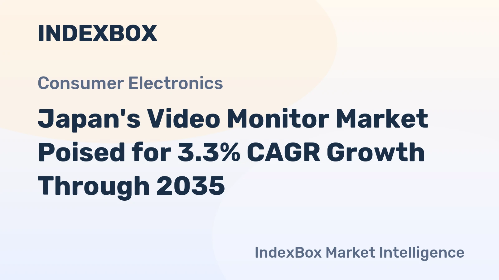 Japan's Video Monitor Market Poised for 3.3% CAGR Growth Through 2035