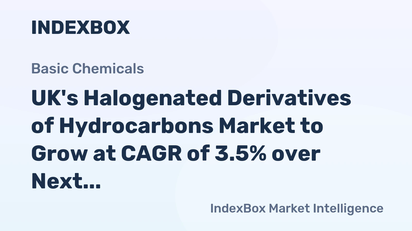 UK's Halogenated Derivatives of Hydrocarbons Market to Grow at CAGR of 3.5% over Next Decade, Reaching $1.8B by 2035