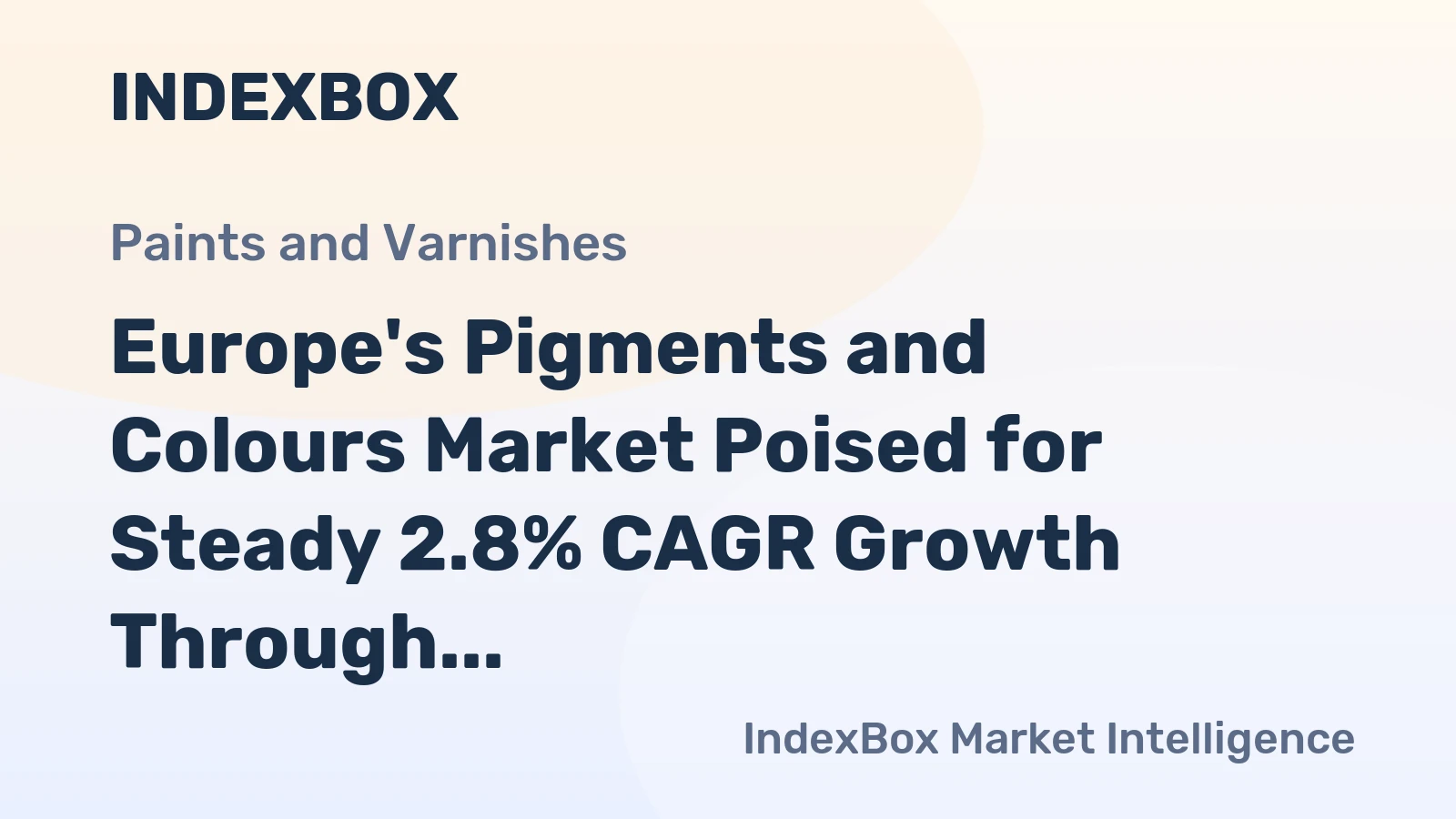 Europe's Pigments and Colours Market Poised for Steady 2.8% CAGR Growth Through 2035