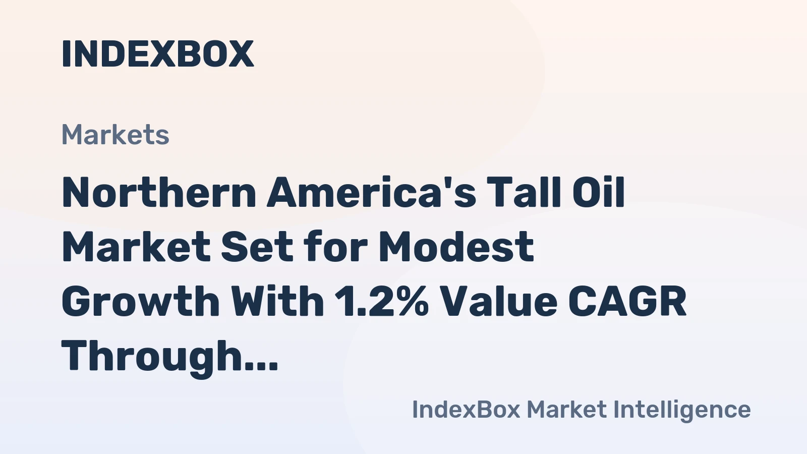 Northern America's Tall Oil Market Set for Modest Growth With 1.2% Value CAGR Through 2035