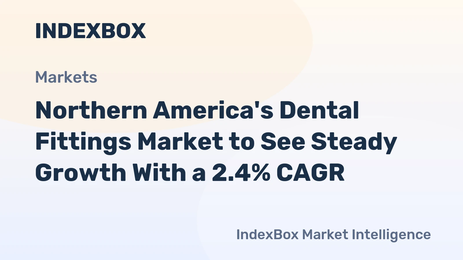 Northern America's Dental Fittings Market to See Steady Growth With a 2.4% CAGR