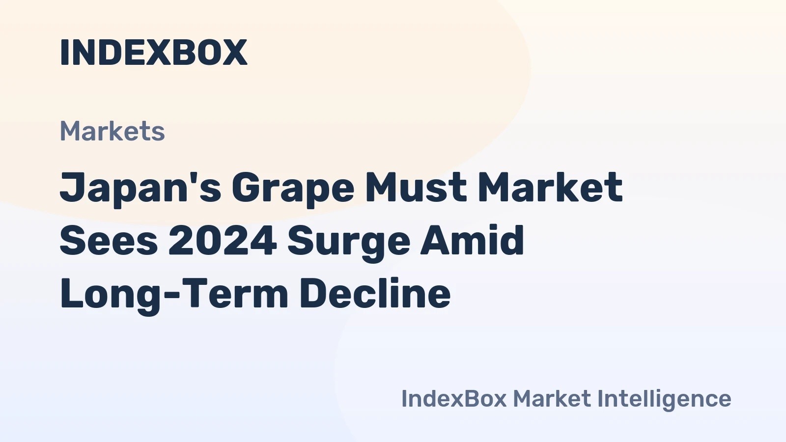 Japan's Grape Must Market Sees 2024 Surge Amid Long-Term Decline