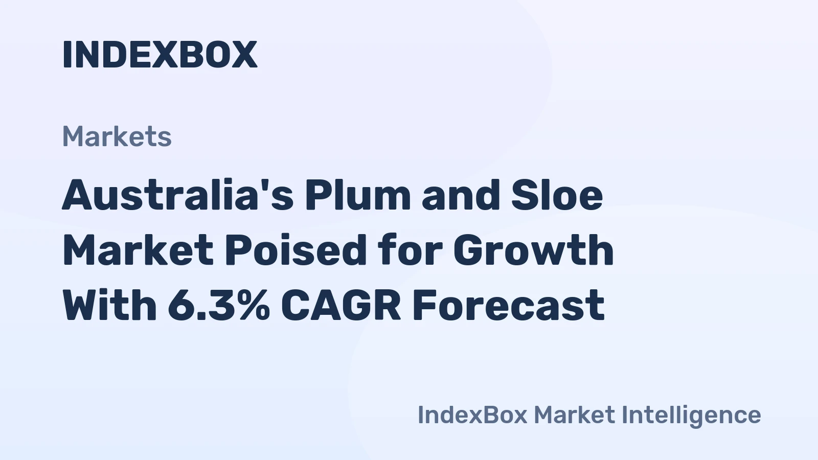 Australia's Plum and Sloe Market Poised for Growth With 6.3% CAGR Forecast