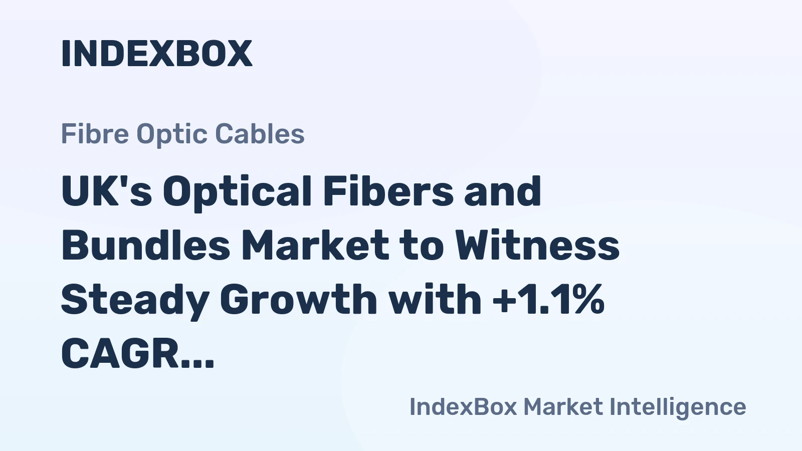 UK's Optical Fibers and Bundles Market to Witness Steady Growth with +1.1% CAGR from 2024 to 2035