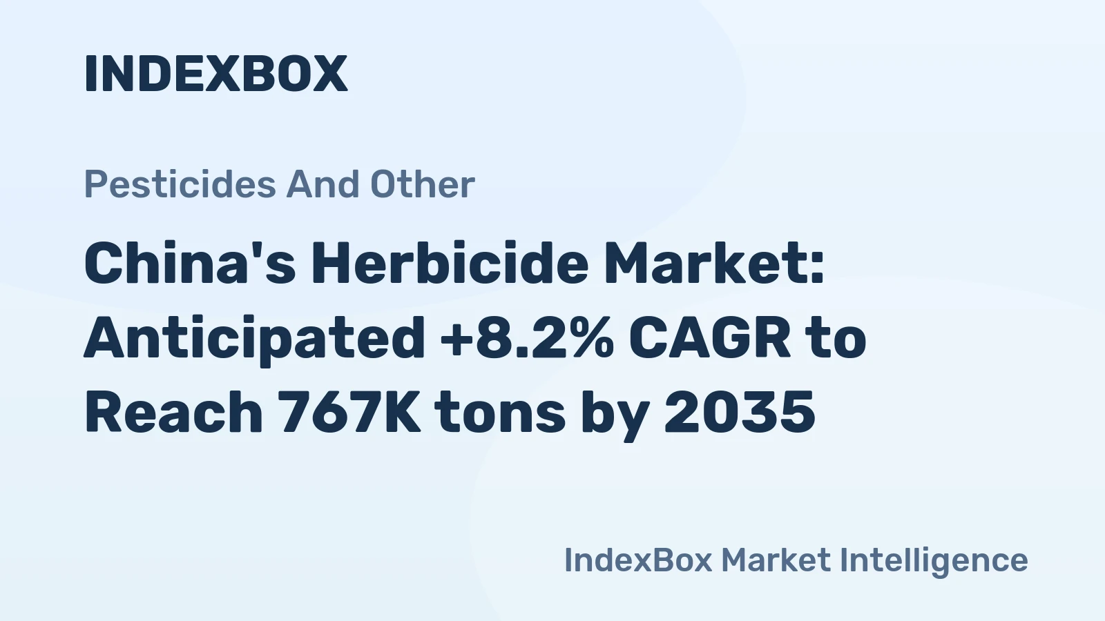 China's Herbicide Market: Anticipated +8.2% CAGR to Reach 767K tons by 2035