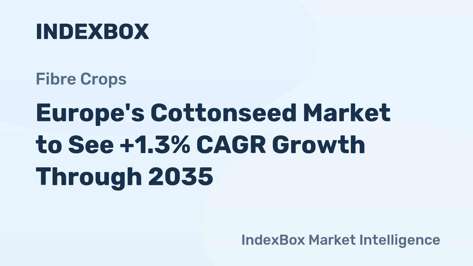 Europe's Cottonseed Market to See +1.3% CAGR Growth Through 2035