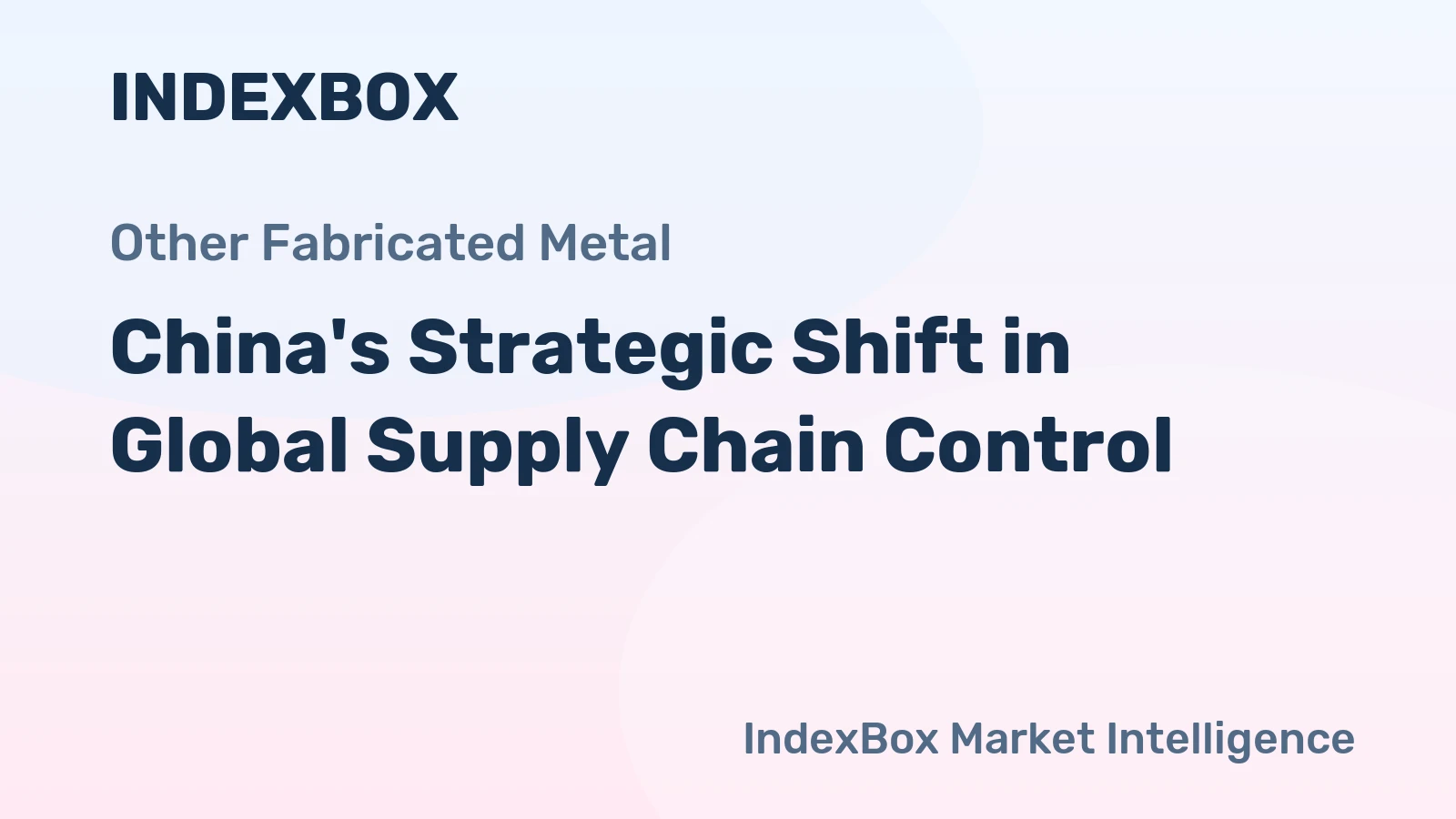 China's Strategic Shift in Global Supply Chain Control