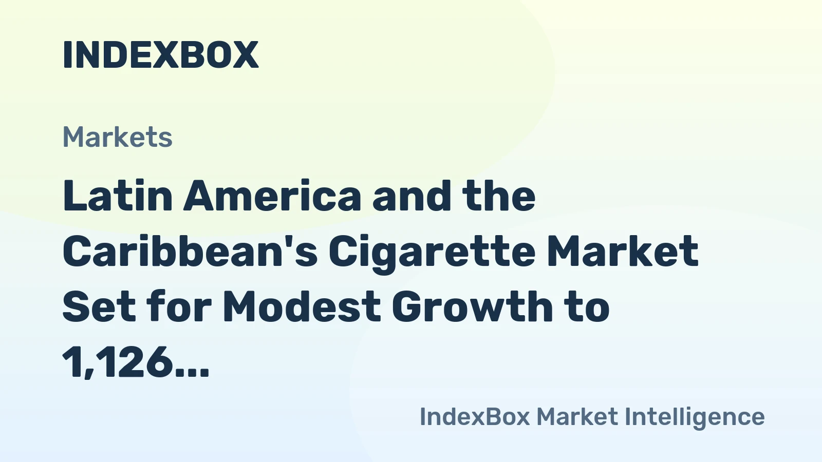 Latin America and the Caribbean's Cigarette Market Set for Modest Growth to 1,126 Billion Units