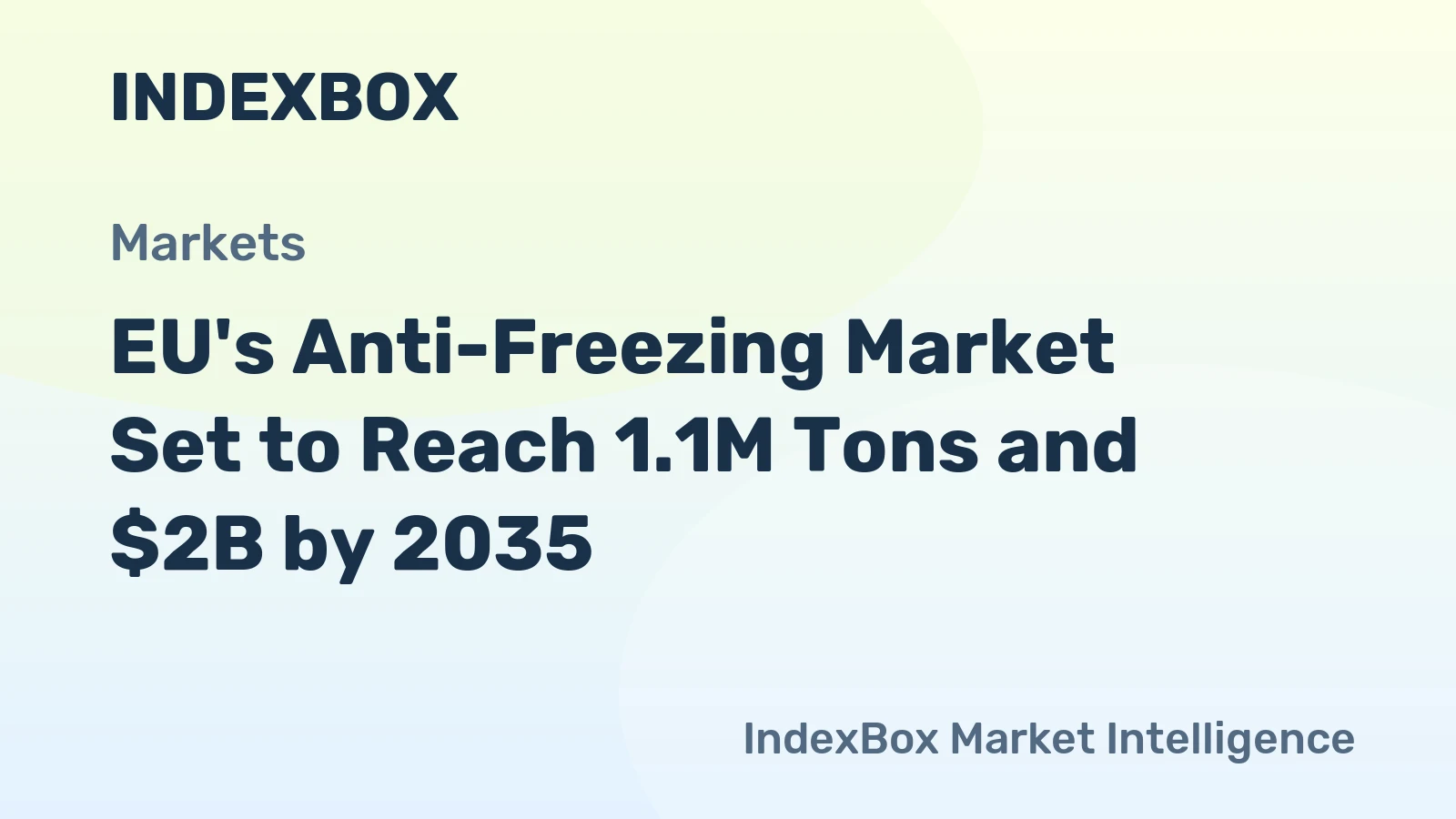 EU's Anti-Freezing Market Set to Reach 1.1M Tons and $2B by 2035