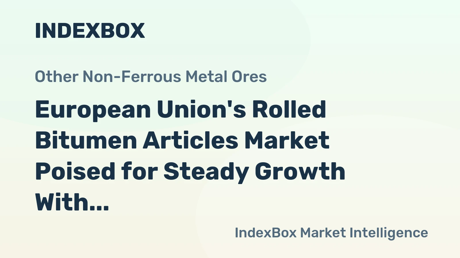 European Union's Rolled Bitumen Articles Market Poised for Steady Growth With a +2.1% Volume CAGR Through 2035