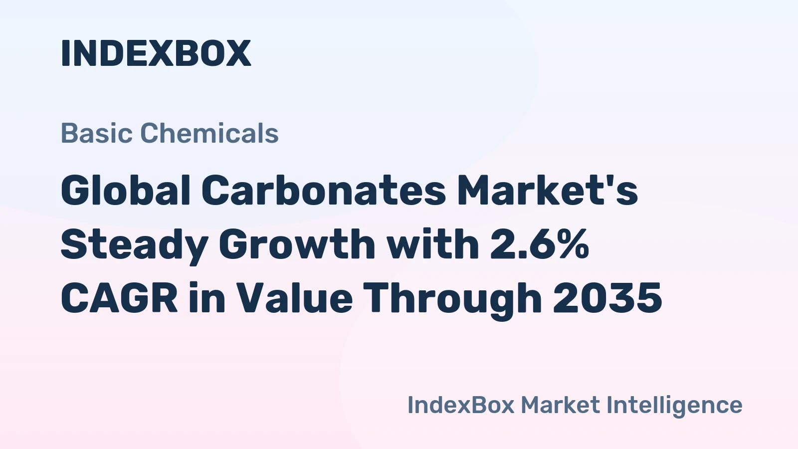 Global Carbonates Market's Steady Growth with 2.6% CAGR in Value Through 2035