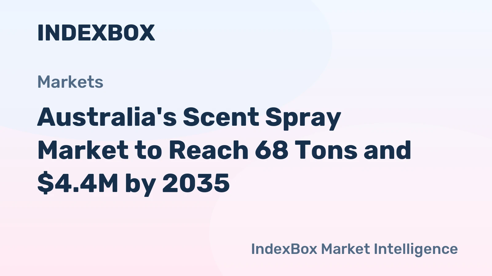 Australia's Scent Spray Market to Reach 68 Tons and $4.4M by 2035