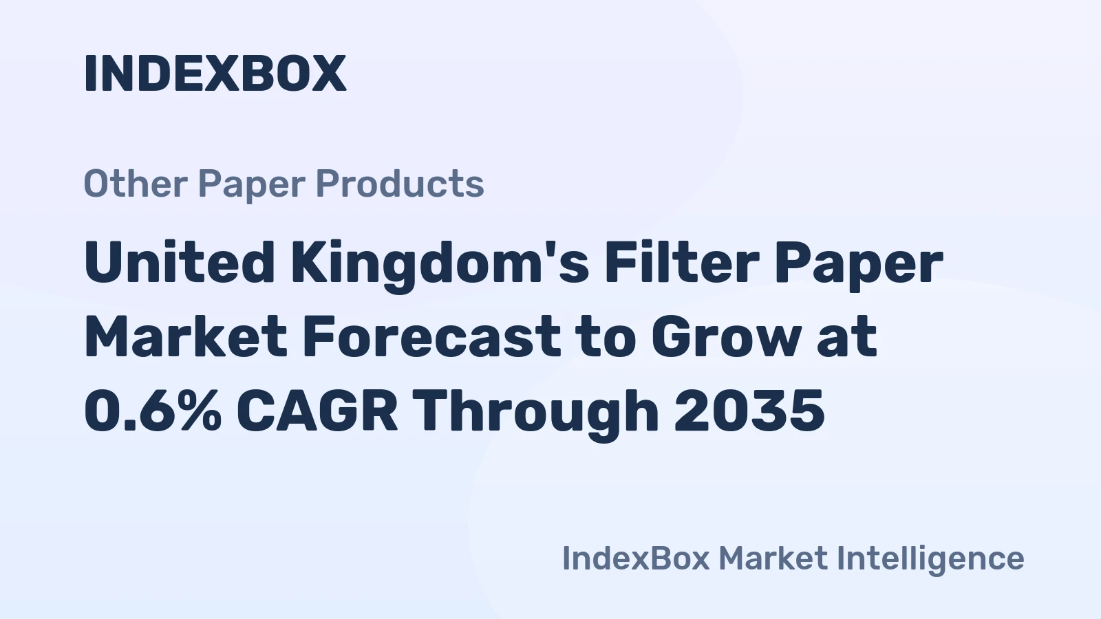 United Kingdom's Filter Paper Market Forecast to Grow at 0.6% CAGR Through 2035