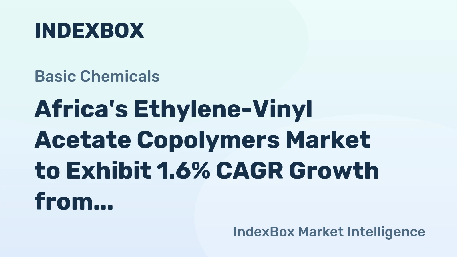 Africa's Ethylene-Vinyl Acetate Copolymers Market to Exhibit 1.6% CAGR Growth from 2024 to 2035
