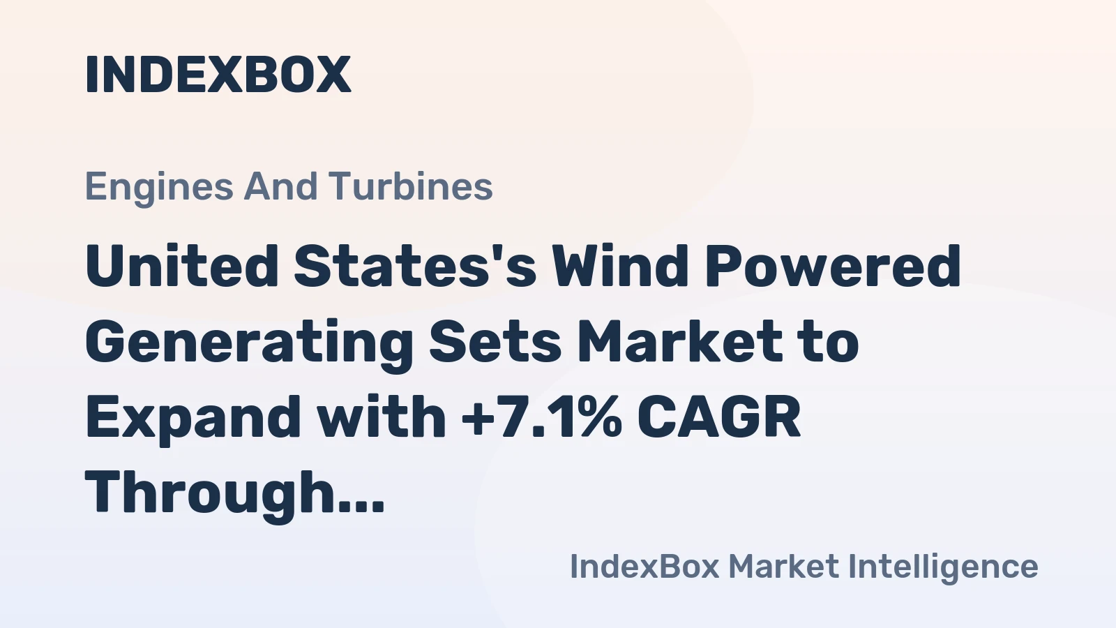 United States's Wind Powered Generating Sets Market to Expand with +7.1% CAGR Through 2035, Reaching $134.3B