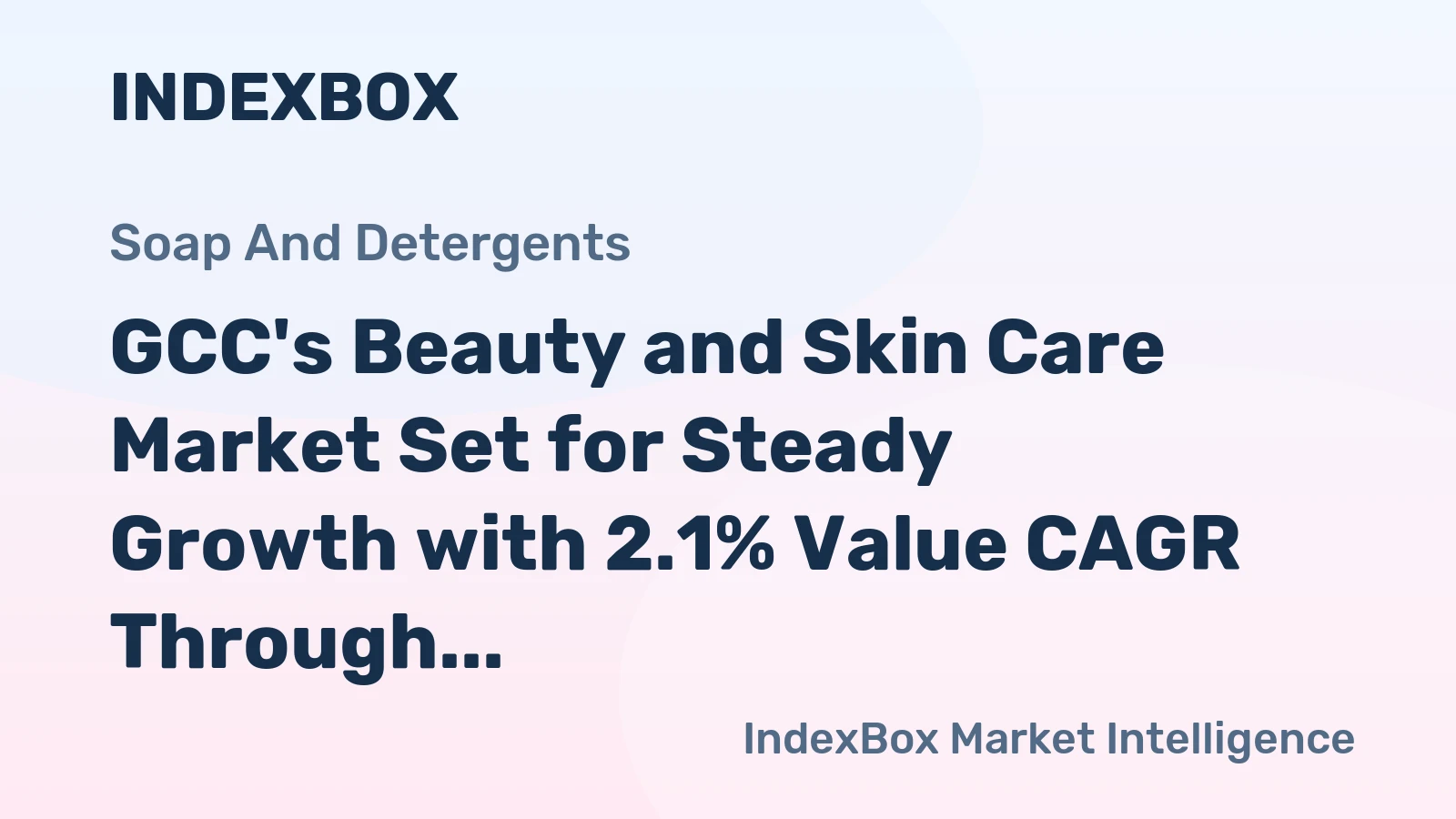GCC's Beauty and Skin Care Market Set for Steady Growth with 2.1% Value CAGR Through 2035