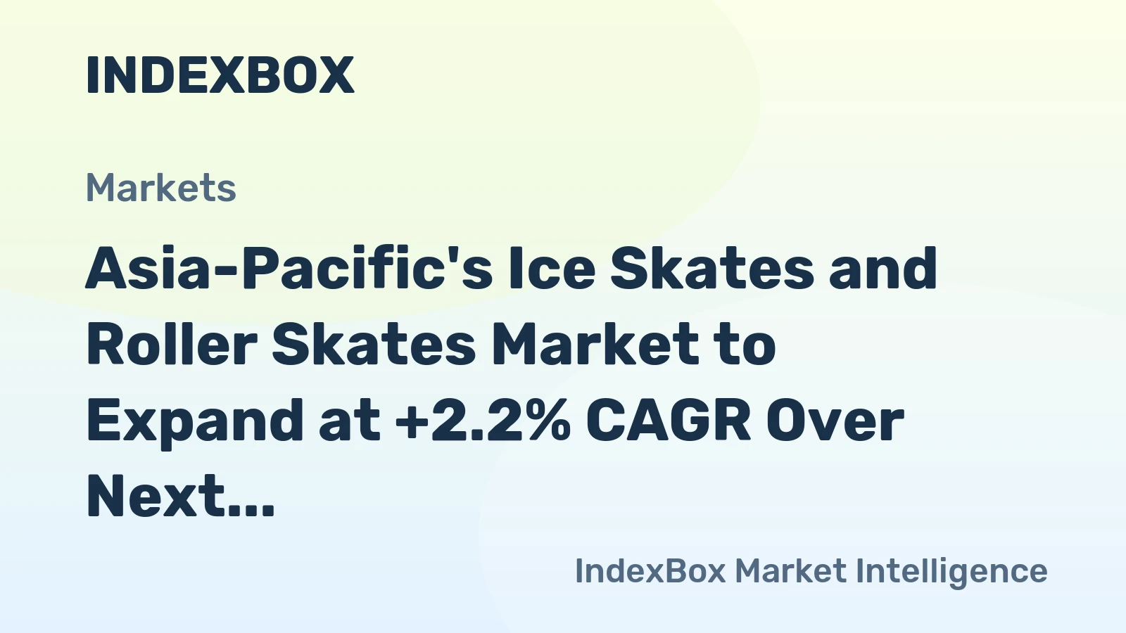 Asia-Pacific's Ice Skates and Roller Skates Market to Expand at +2.2% CAGR Over Next Decade