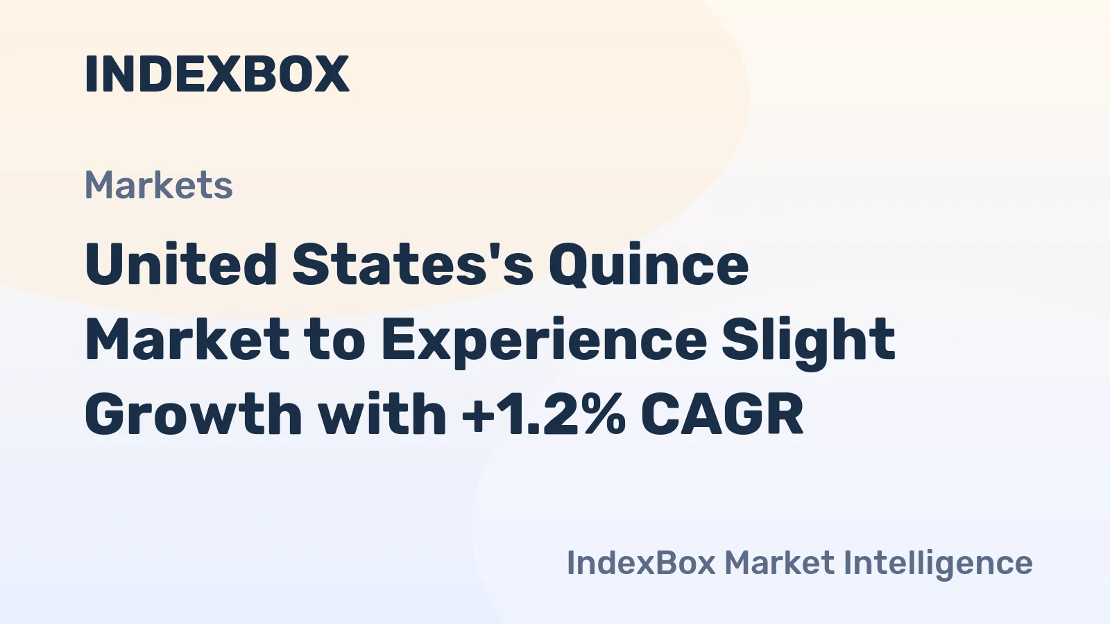 United States's Quince Market to Experience Slight Growth with +1.2% CAGR