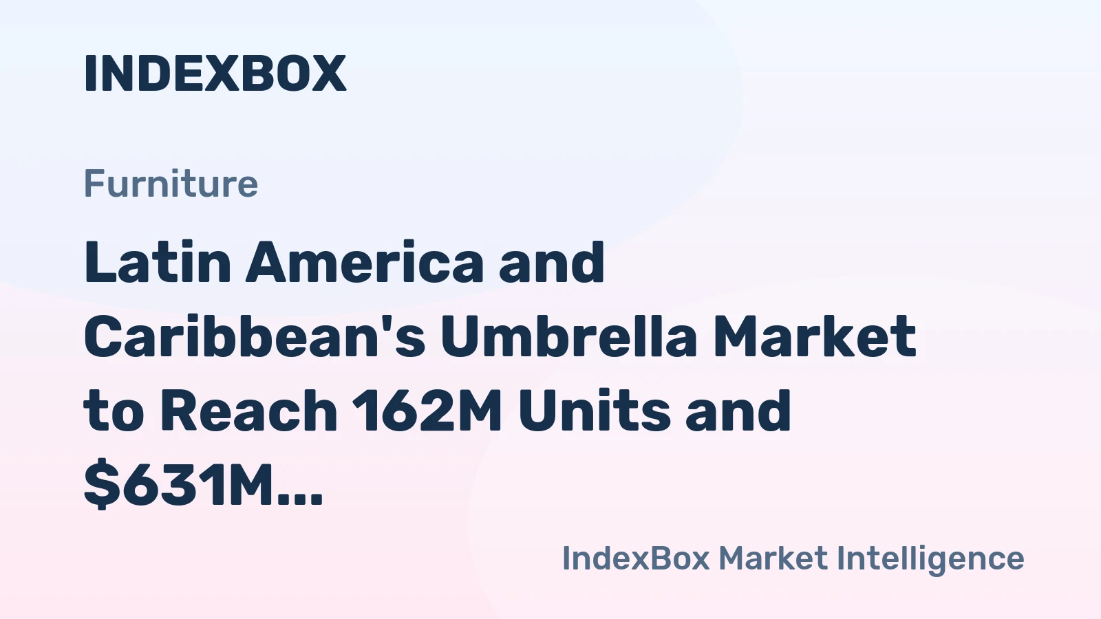 Latin America and Caribbean's Umbrella Market to Reach 162M Units and $631M by 2035