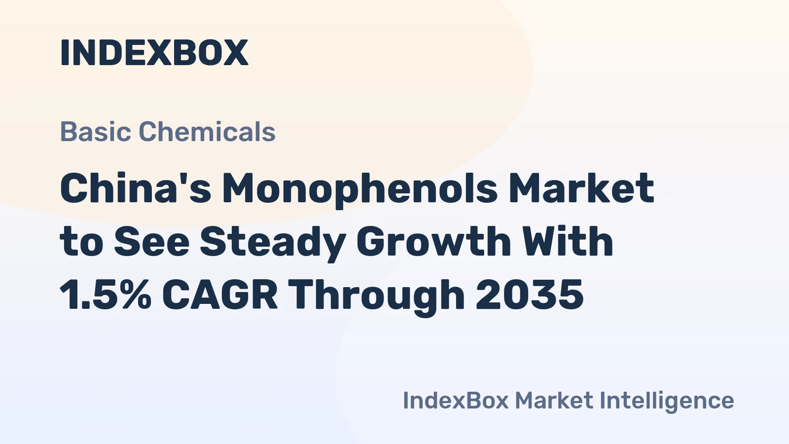 China's Monophenols Market to See Steady Growth With 1.5% CAGR Through 2035
