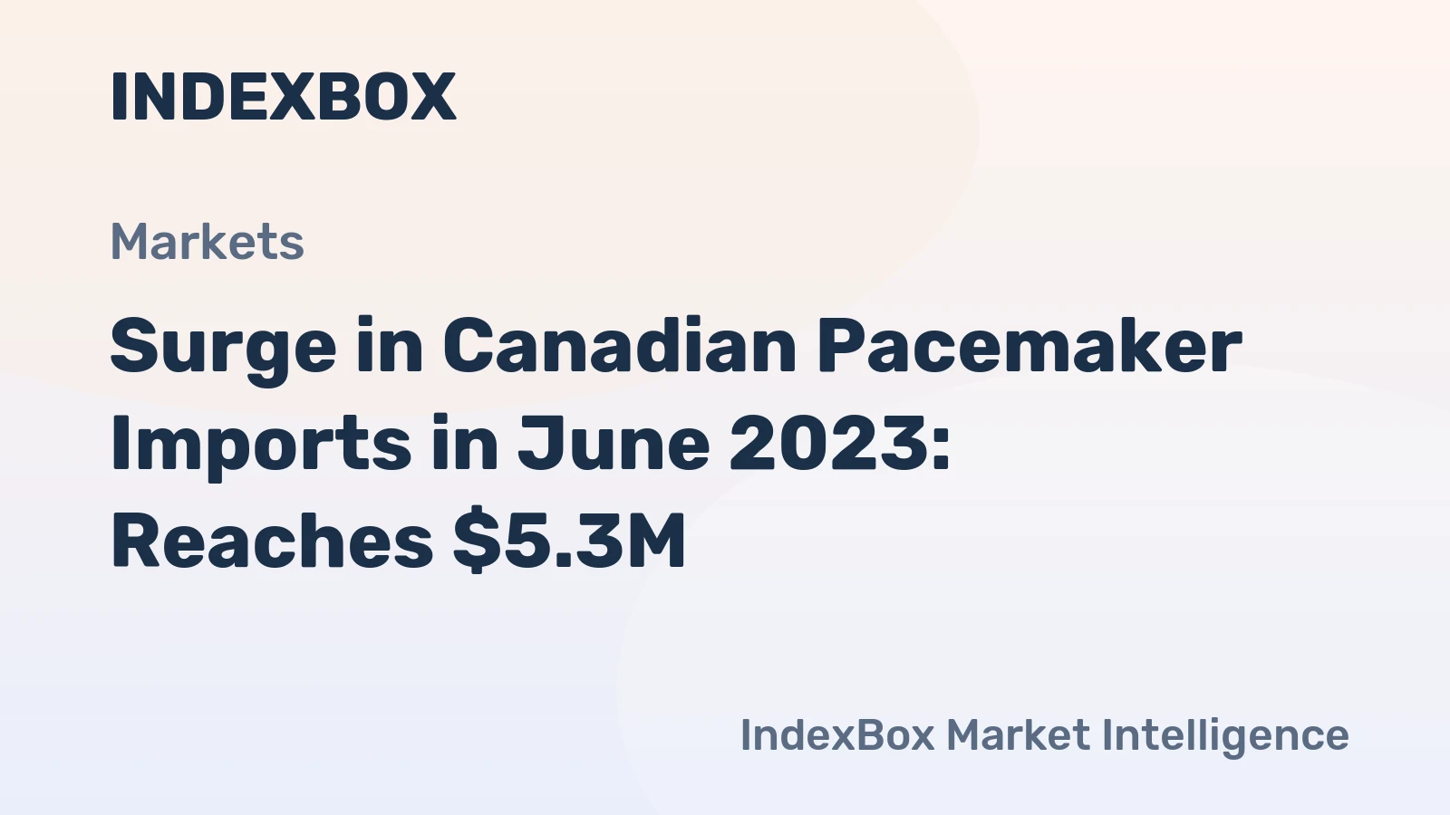 Surge in Canadian Pacemaker Imports in June 2023: Reaches $5.3M