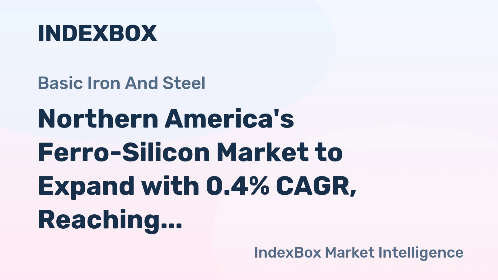 Northern America's Ferro-Silicon Market to Expand with 0.4% CAGR, Reaching 498K tons and $779M by 2035