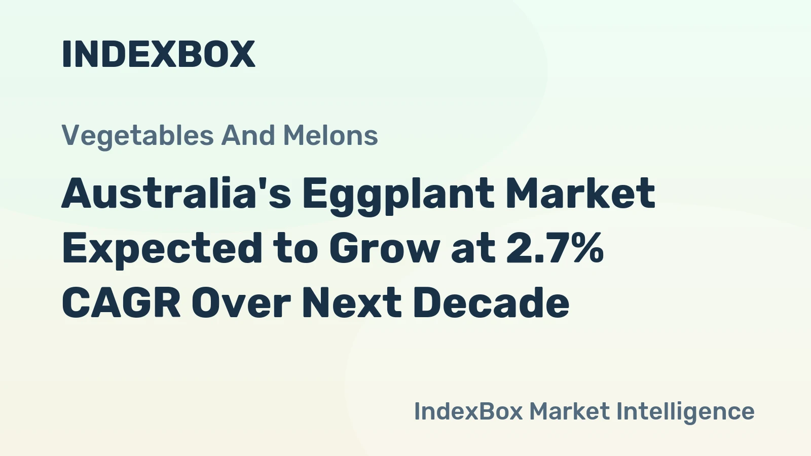 Australia's Eggplant Market Expected to Grow at 2.7% CAGR Over Next Decade