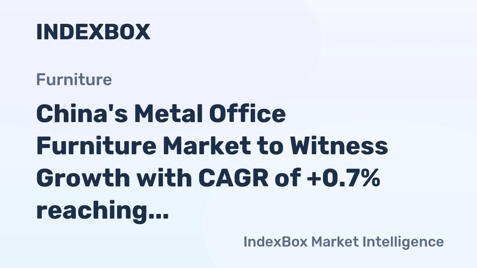 China's Metal Office Furniture Market to Witness Growth with CAGR of +0.7% reaching $2.2B by 2035