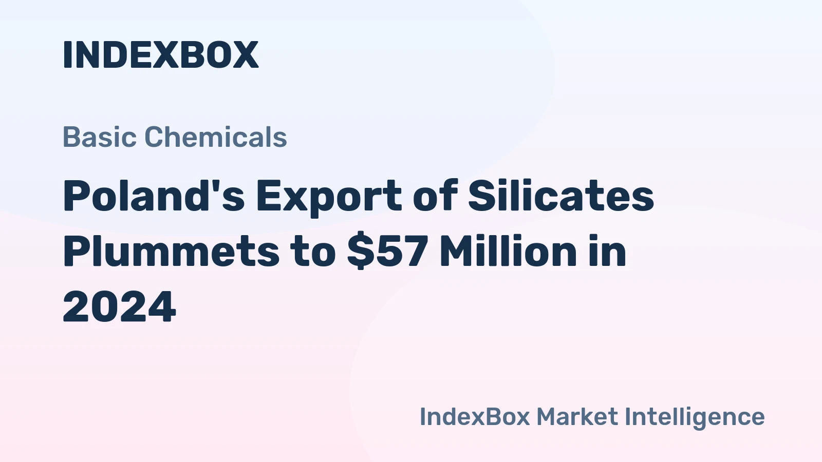 Poland's Export of Silicates Plummets to $57 Million in 2024