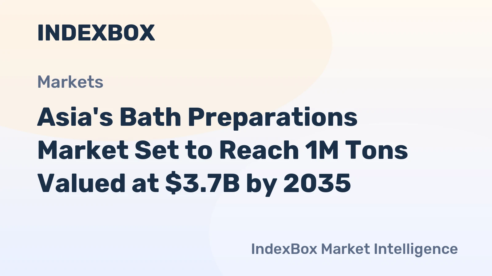 Asia's Bath Preparations Market Set to Reach 1M Tons Valued at $3.7B by 2035