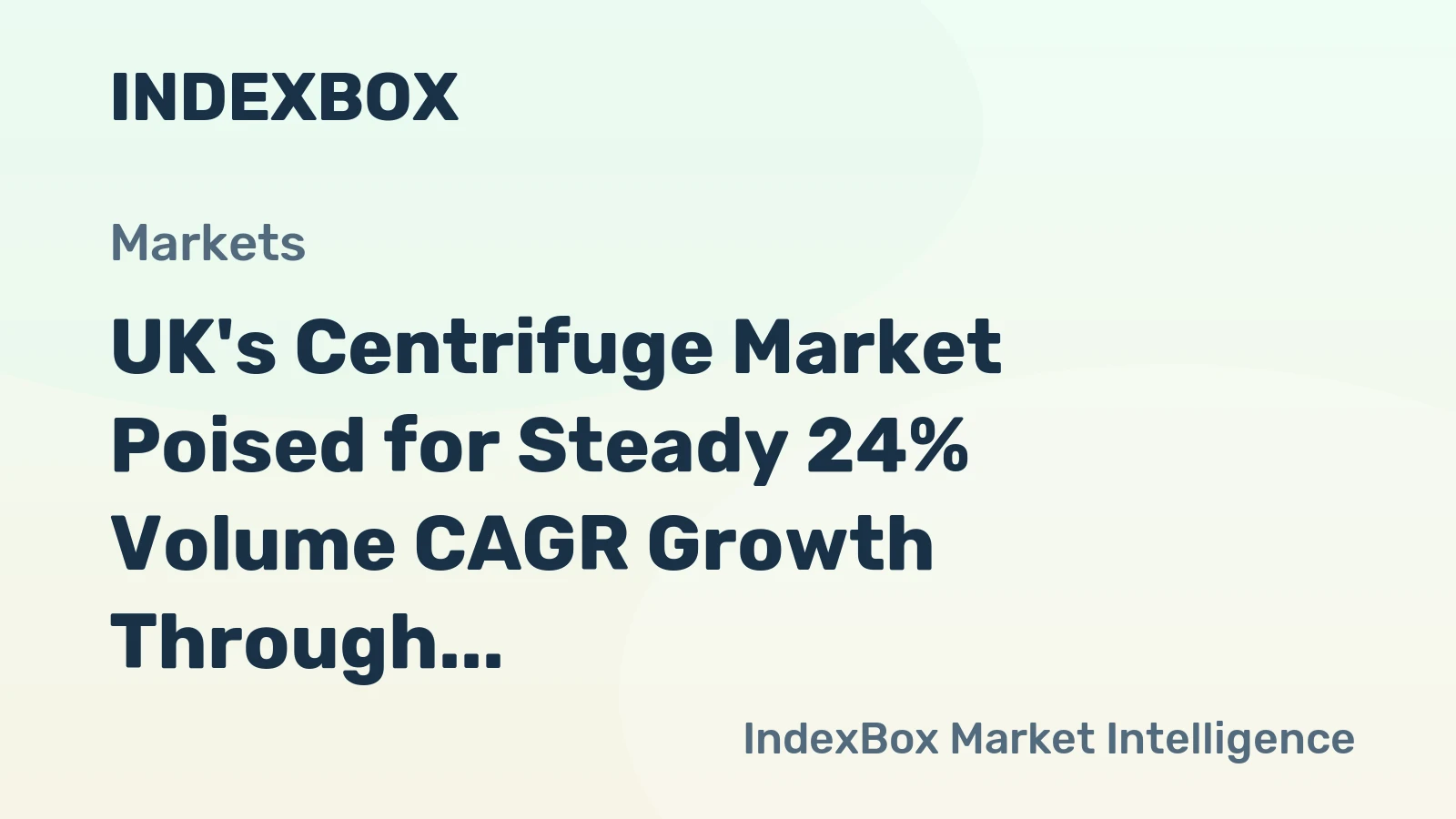 UK's Centrifuge Market Poised for Steady 24% Volume CAGR Growth Through 2035