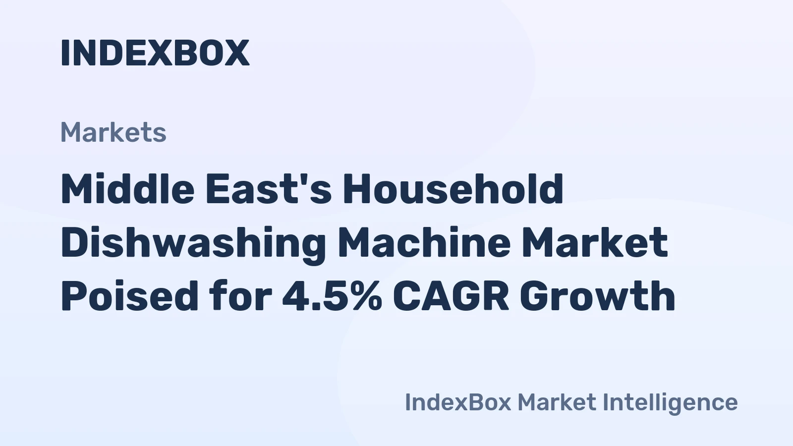 Middle East's Household Dishwashing Machine Market Poised for 4.5% CAGR Growth