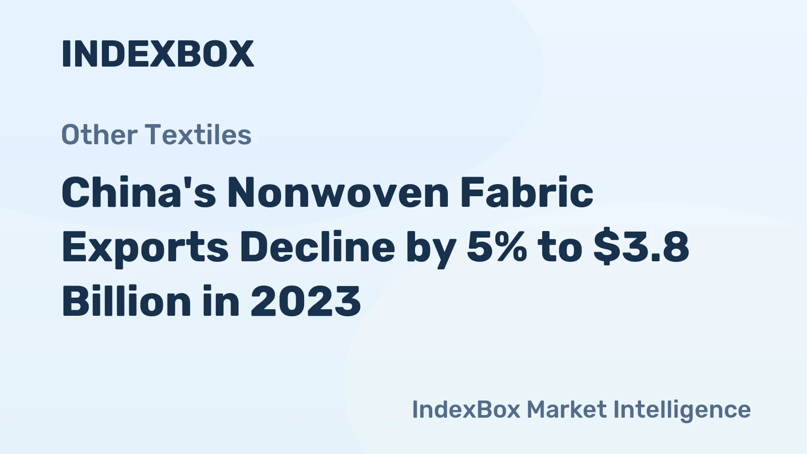 China's Nonwoven Fabric Exports Decline by 5% to $3.8 Billion in 2023