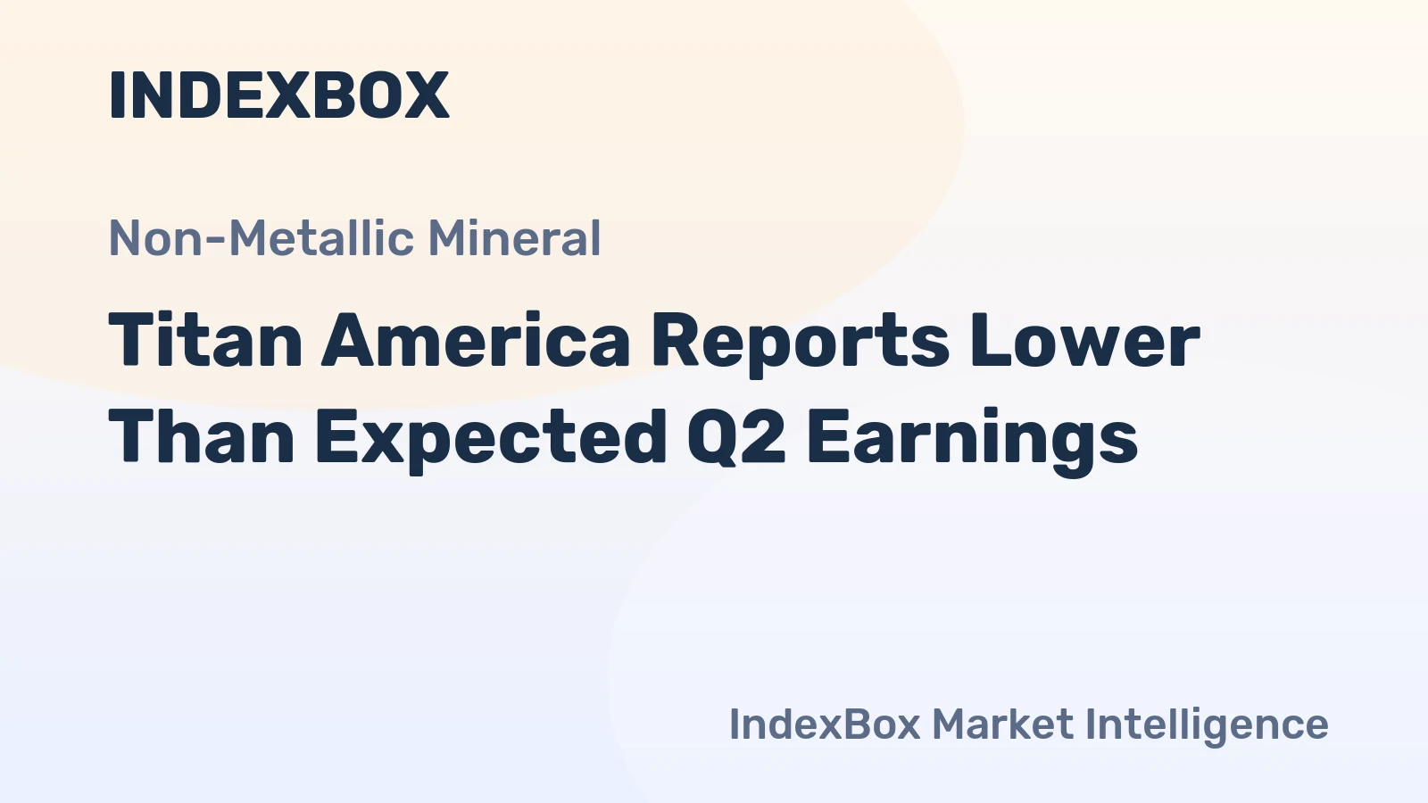 Titan America Reports Lower Than Expected Q2 Earnings